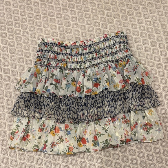 Yakira Bella | Skirts | Chic Floral Tiered Skirt Multicolor | Poshmark